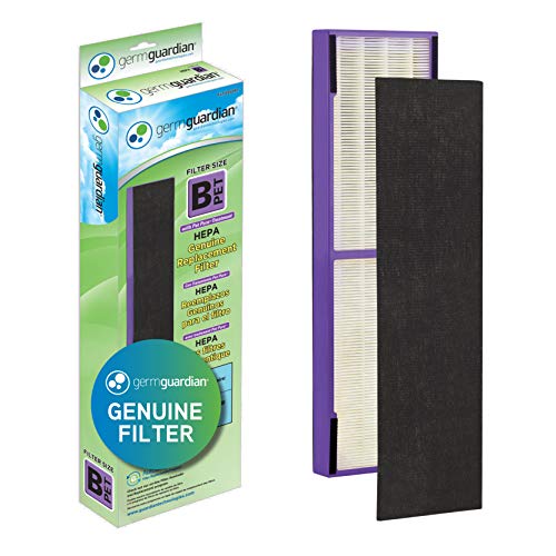 Germ Guardian FLT4850PT True HEPA Genuine Air Purifier Replacement Filter B, with Pet Pure Treatment for GermGuardian AC4900, AC4825, AC4850PT, CDAP4500, AC4300, and More, 1 Count (Pack of 1)