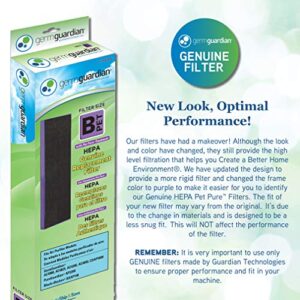 Germ Guardian FLT4850PT True HEPA Genuine Air Purifier Replacement Filter B, with Pet Pure Treatment for GermGuardian AC4900, AC4825, AC4850PT, CDAP4500, AC4300, and More, 1 Count (Pack of 1)