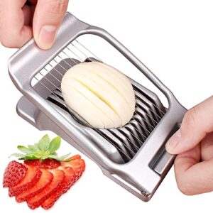 egg slicer for hard boiled eggs egg cutter strawberry slicer heavy duty aluminium slicer stainless steel wire multipurpose egg slicer dicer for soft fruit mushroom