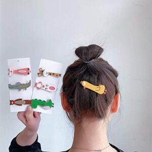 SOLUSTRE 5pcs Cartoon Animal Hair Clip Cartoon Hair Barrettes Kid Animal Hair Clips Girls Hair Barrettes Animal Hair Pins Cartoon Headpiece for Girls Daily Outfit Random Color