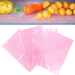 bopart 8pcs refrigerator liners washable fridge shelf liners mats for freezer glass shelves kitchen cabinets cupboards drawers (17.7″ x 11.4″, pink)