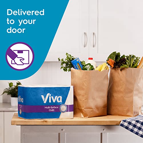 Viva Multi-Surface Cloth Paper Towels, Task Size - 12 Super Rolls (81 Sheets per Roll)