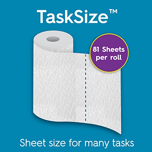 Viva Multi-Surface Cloth Paper Towels, Task Size - 12 Super Rolls (81 Sheets per Roll)