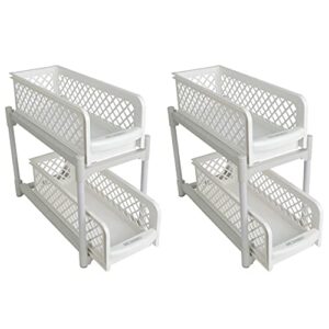 fox valley traders 2-tier sliding shelves, set of 2