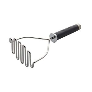 kitchenaid gourmet stainless steel wire masher, 10.24-inch, black