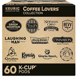 keurig coffee lovers collection variety pack, single-serve coffee k-cup pods sampler, 60 count