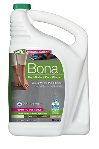 Bona Multi-Surface Floor Cleaner Refill, for Stone Tile Laminate and Vinyl LVT/LVP, 128 Fl Oz