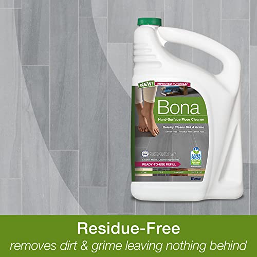 Bona Multi-Surface Floor Cleaner Refill, for Stone Tile Laminate and Vinyl LVT/LVP, 128 Fl Oz