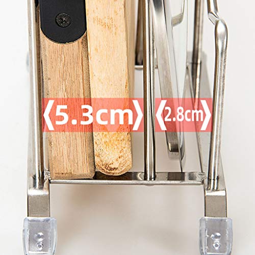 DRNKS Lid Rack Cutting Board Shelf Holder 304 Stainless Steel Vertical Kitchen Household Cutting Board Seat Storage Rack Applicable to kitchen stove