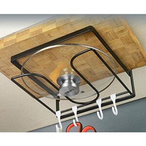 DRNKS Pot Rack Wall-mounted Cutting Board Rack, Cutting Board Shelf, Punch-free Kitchen Pot Cover Storage Rack Applicable to kitchen stove