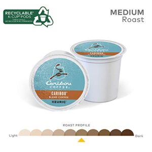 Caribou Coffee Caribou Blend, Single-Serve Keurig K-Cup Pods, Medium Roast Coffee, 12 Count (Pack of 6)