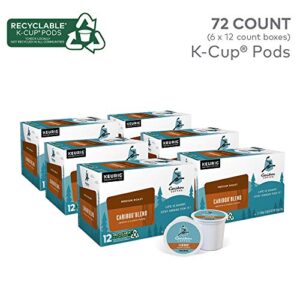 Caribou Coffee Caribou Blend, Single-Serve Keurig K-Cup Pods, Medium Roast Coffee, 12 Count (Pack of 6)