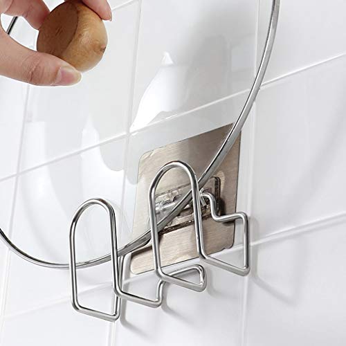 DRNKS Lid Rack Punch-free Pot Lid Rack Wall-mounted Storage Shelf for Hanging Pot Lid Cutting Board In Household Kitchen Applicable to kitchen stove