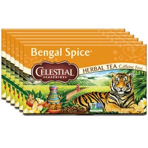 Celestial Seasonings Herbal Tea, Bengal Spice, Caffeine Free, 20 Tea Bags (Pack of 6)