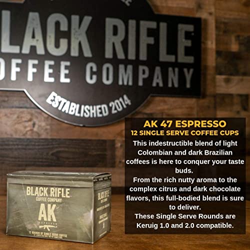 Black Rifle Coffee Supply Drop Variety Pack (48 Count of Pods) Contains a Mix of Silencer Smooth (Light Roast), AK Espresso (Medium Roast), Just Black (Medium Roast), and Beyond Black (Dark Roast), Help Support Veterans and First Responders