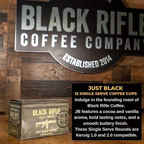 Black Rifle Coffee Supply Drop Variety Pack (48 Count of Pods) Contains a Mix of Silencer Smooth (Light Roast), AK Espresso (Medium Roast), Just Black (Medium Roast), and Beyond Black (Dark Roast), Help Support Veterans and First Responders