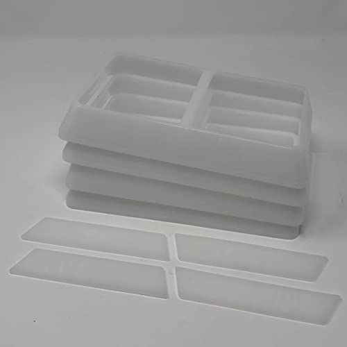 Tray Dividers for Harvest Right Freeze Dryer Trays - Fits Medium Trays (4 Sets (4 Trays), Black)