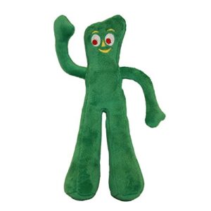 multipet gumby plush filled dog toy, green, 9 inch (pack of 1)