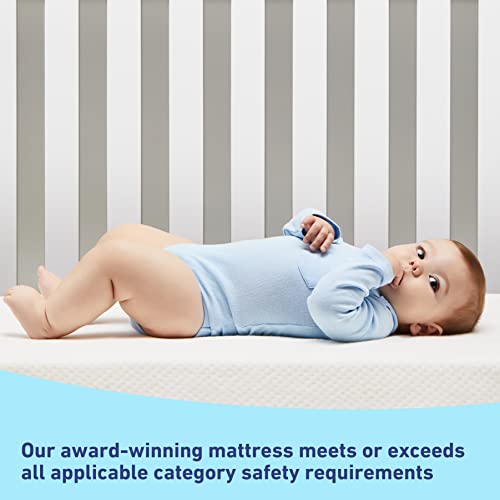 Graco Premium Foam Crib & Toddler Mattress – GREENGUARD Gold and CertiPUR-US Certified, 100% Machine Washable, Breathable, and Water-Resistant Cover, Meets All Applicable Category Safety Standards