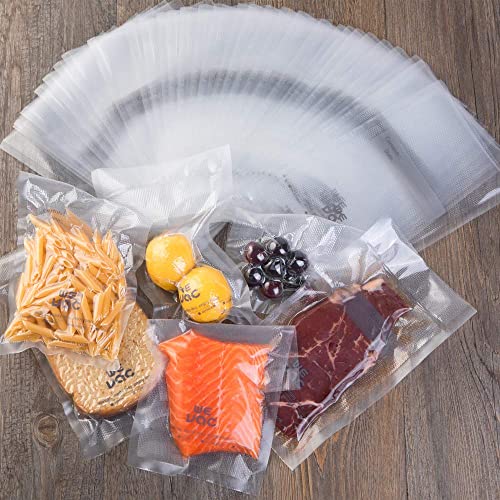 Wevac Vacuum Sealer Bags 100 Pint 6x10 Inch for Food Saver, Seal a Meal, Weston. Commercial Grade, BPA Free, Heavy Duty, Great for vac storage, Meal Prep or sous vide