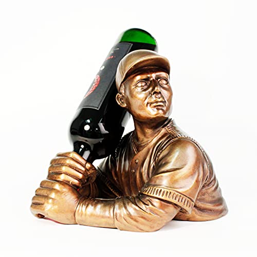 Wild Eye Designs Baseball Wine Bottle Holder Baseball Player Wine Sport Baseball Tabletop Decoration…