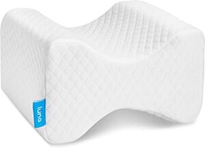 luna [memory foam knee pillow] for side sleepers featured on [the today show]- orthopedic knee & leg cooling pillow, adaptive bed assistance product, leg pillow for sleeping lower back & hip pain