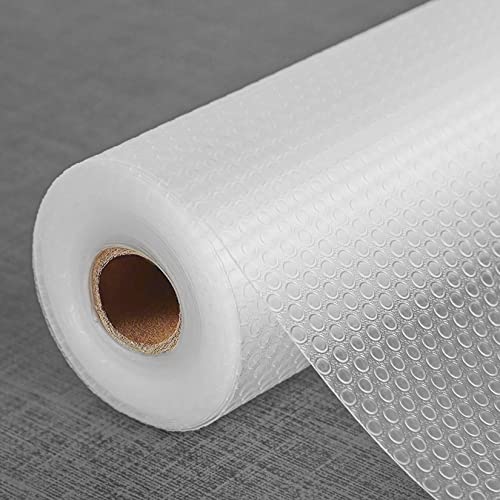 Amyracel Shelf Liner Kitchen Cabinet Liner for Shelves, Non Adhesive Drawer Liner for Kitchen, Non Slip Refrigerator Liners Waterproof & Oil-Proof Kitchen Cupboard Liner BPA Free (12 Inches x 20 FT)