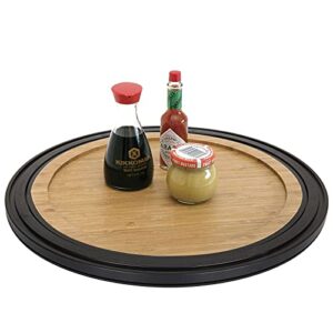 ZIQI 2 Pack 12 Inch Lazy Susan Plastic Rotating Turntable, Steel Ball Bearings Swivel Stand, ABS+PC Lazy Susan Hardware for Potted Plants, Rotating Display Stand, Stereo Speakers, 75 Lbs Capacity