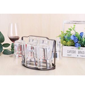 TOPBATHY 1 Pc Iron Drain Cup Holder Glass Cup Shelf Cup Storage Rack Coffee Mug Hanger for Restaurant Kitchen