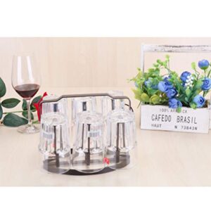 TOPBATHY 1 Pc Iron Drain Cup Holder Glass Cup Shelf Cup Storage Rack Coffee Mug Hanger for Restaurant Kitchen