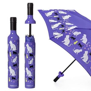 VINRELLA Wine Bottle Umbrella, Umbrellas for Rain- Portable Umbrella for Travel, Waterproof Umbrella, Fun Gift, Windproof Umbrella, Protection from Sun, Compact Umbrella, UV Blocker for Shade from Sun