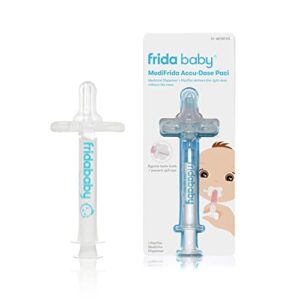 medi frida the accu-dose pacifier baby medicine dispenser by fridababy, 1 count (pack of 1)