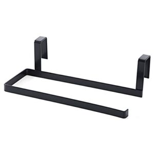 hudiemm0b paper towel holder hanger toilet roll rack stand organizer cabinet bathroom iron black