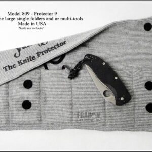 Sack-Ups The Knife Protector 9-Knife Roll - Silicone Treated