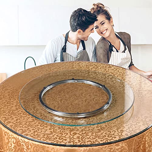 WEBUP Round Glass Tabletop Lazy Susan Rotating Serving Tray Heavy Duty Turntable For Dining Table, 26in/30in/34in/38in Large Swivel Plate, Transparent (Size : 78cm/30inch)