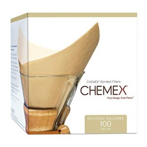 Chemex Bonded Filter - Natural Square - 100 ct - Exclusive Packaging