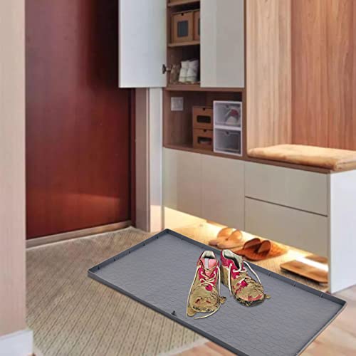 Under Sink Mat 34 x 22 Inch for Kitchen, Silicone Watrproof Under Sink Liner Kitchen Cabinet Shelf Protector Sink Drip Tray Bathroom Cabinet Undersink Mat