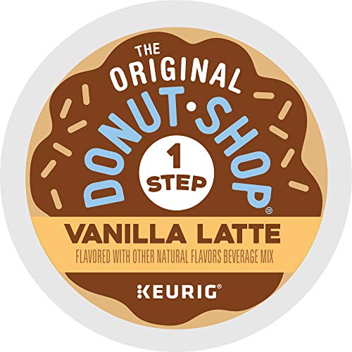 The Original Donut Shop Vanilla Latte, Single-Serve Keurig K-Cup Pods, Flavored Coffee, 20 Count