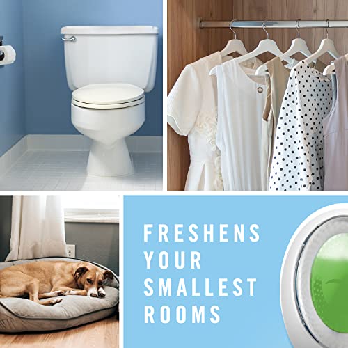 Febreze Small Spaces Air Freshener, Pet Friendly Air Fresheners Alternative for Home, Room Air Freshener, Fresh Scent, Room Deodorizer & Odor Fighter for Strong Odor (4 Count)