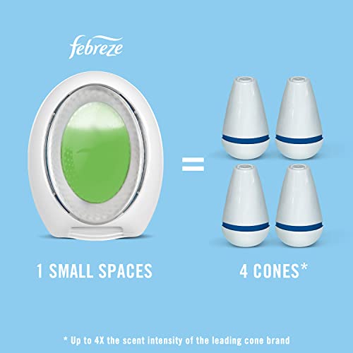 Febreze Small Spaces Air Freshener, Pet Friendly Air Fresheners Alternative for Home, Room Air Freshener, Fresh Scent, Room Deodorizer & Odor Fighter for Strong Odor (4 Count)