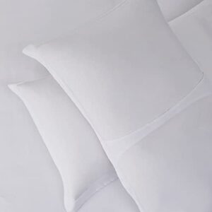 Nestl White Duvet Cover Queen Size - Soft Queen Duvet Cover Set, 3 Piece Double Brushed Queen Size Duvet Covers with Button Closure, 1 Duvet Cover 90x90 inches and 2 Pillow Shams