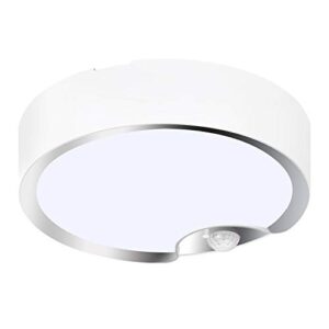 toowell motion sensor ceiling light battery operated indoor/outdoor led ceiling lights for closet hallway pantry laundry stairs garage bathroom shower porch shed wall 400lm motion activated light