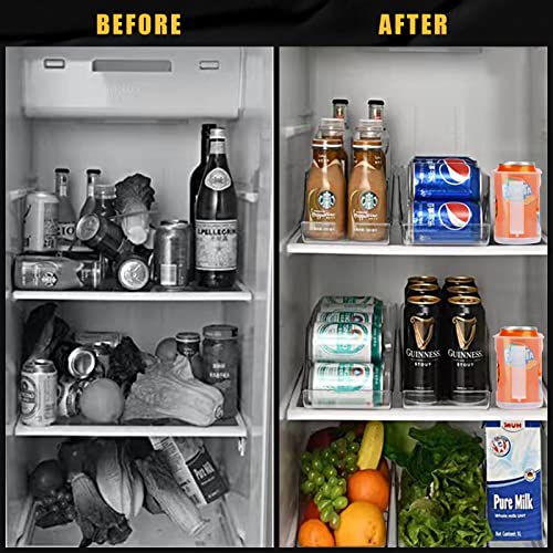 SCAVATA Skinny Can Organizer & Soda Can Organizer for Refrigerator