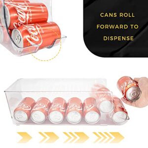 SCAVATA Skinny Can Organizer & Soda Can Organizer for Refrigerator