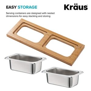 Kraus KSC-1001BB Kore Serving Bowl Workstation Sink, 2