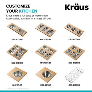 Kraus KSC-1001BB Kore Serving Bowl Workstation Sink, 2