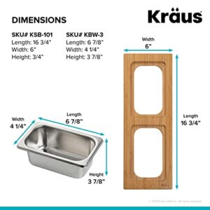 Kraus KSC-1001BB Kore Serving Bowl Workstation Sink, 2