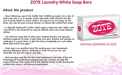 Zote Laundry Soap Bar - Pink 7oz