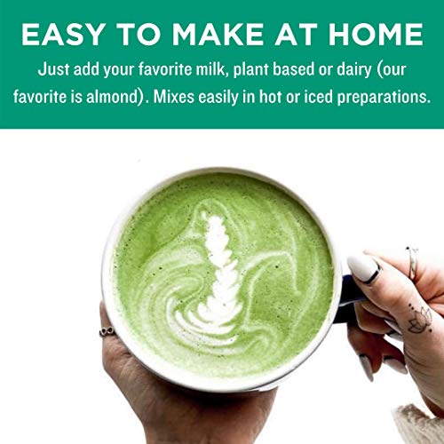 Jade Leaf Organic Matcha Latte Mix - Cafe Style Sweetened Blend - Sweet Matcha Green Tea Powder (5.3 Ounce)