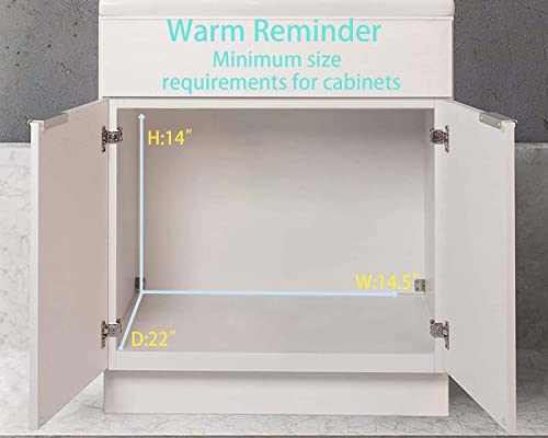 Pull Out Cabinet Organizer, Heavy Duty-14"W x 22"D x 15.5"H（13.8"H）,Request at Least 14.5"W x 22"D x 14"H Cabinet, 2 Tier Sliding Pull out drawers for kitchen cabinets, Chrome